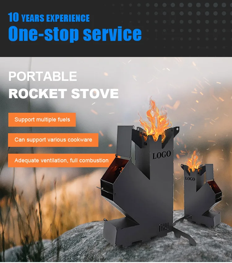 High Efficiency Camping Stove - Portable Rocket Fire Stove