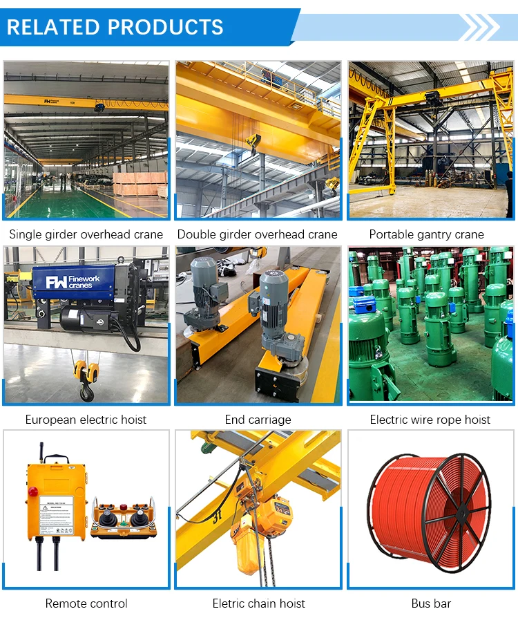 3 Ton 5 Ton 6 Ton 7.5 Ton 10 Ton Single Girder Overhead Crane for ...