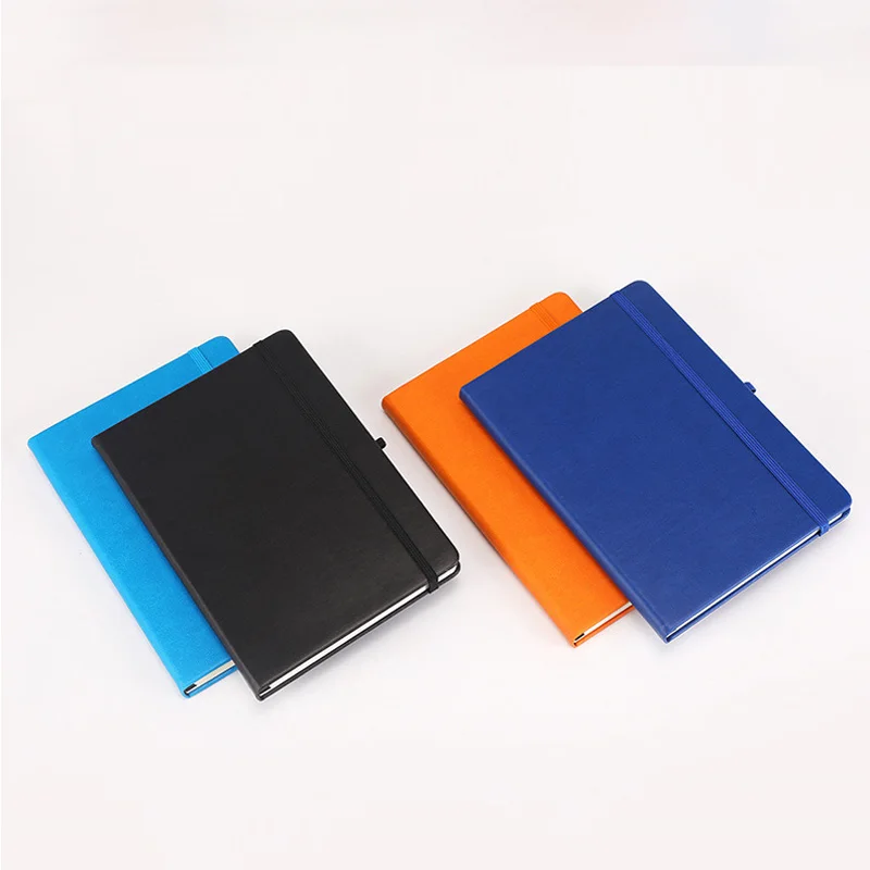 Custom Basic A5 PU Leather Notebook - 100 Sheets Ruled
