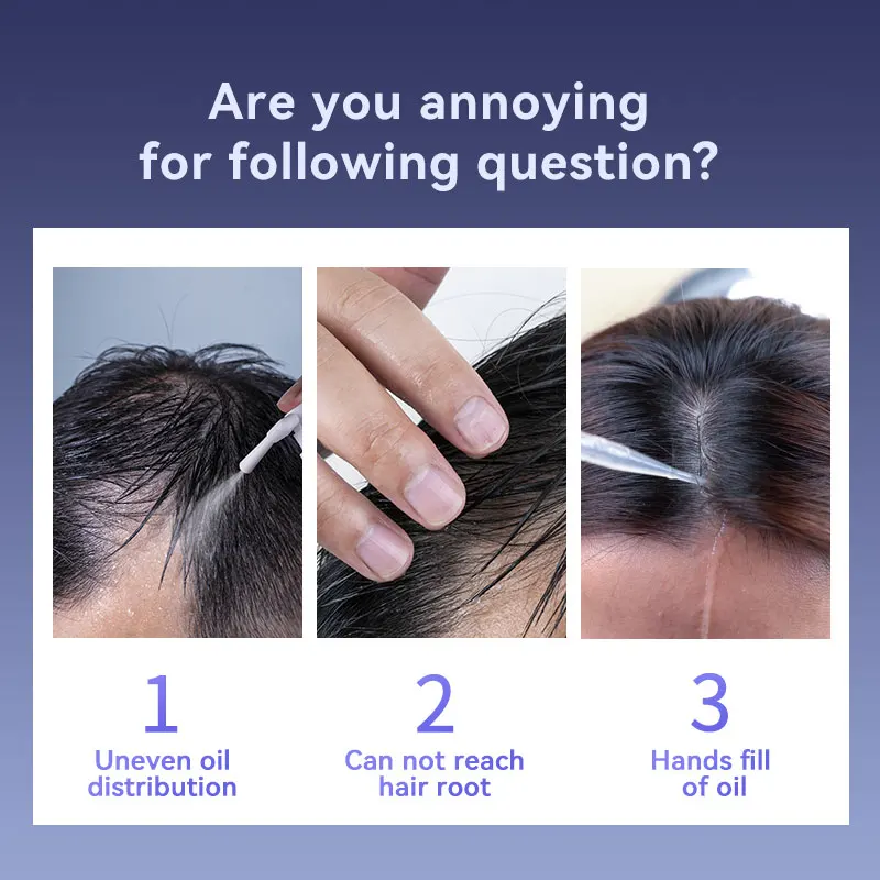 Anti Loss Hair Treatment Liquid Comb Root Oil Comb Applicator Bottle ...