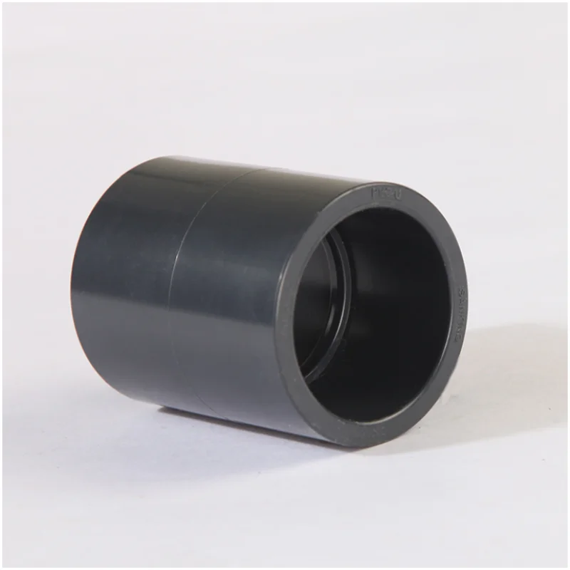 Industrial 50mm 2'' PVC SCH 80 Grey UPVC Coupling Pipe Fittings Acid Alkali Resistant Smooth ...