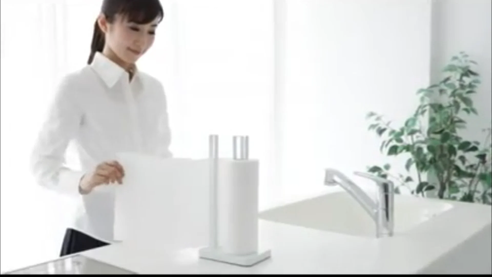 Metal Kitchen Countertop Upright Vertical Small Tissue Paper Towel Roll ...