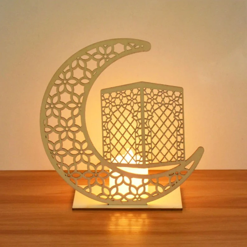 LED Ramadan Moon Light - Eid Mubarak Decorations 2023