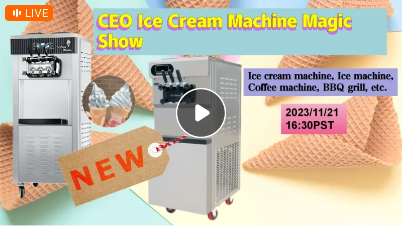 CEO Ice Cream Machine Magic Show Product Show Stream 2023 - Alibaba.com