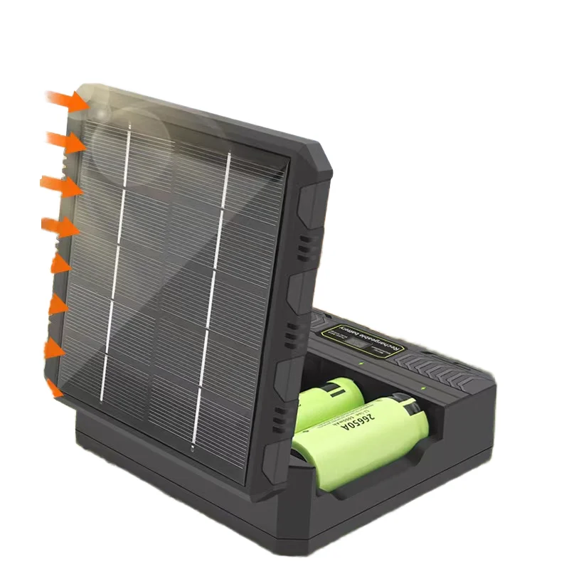 Outdoor Solar 18650 26650 21700 Lithium Battery Chargers Four-Slot Type ...