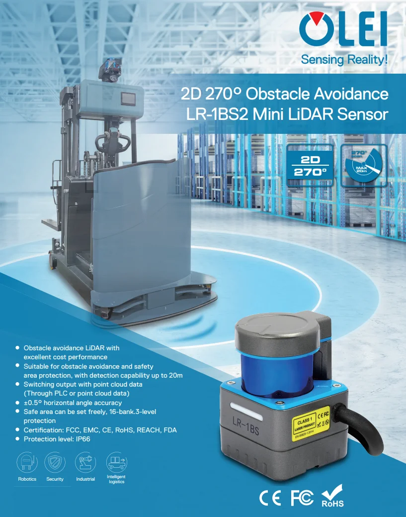 Ce 10m Tof Laser Lidar For Agv Amr And Uav Obstacle Avoidance Mini 16 ...