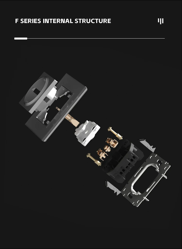 Eu Standard White Black Gold Grey Color German Socket With Waterproof ...