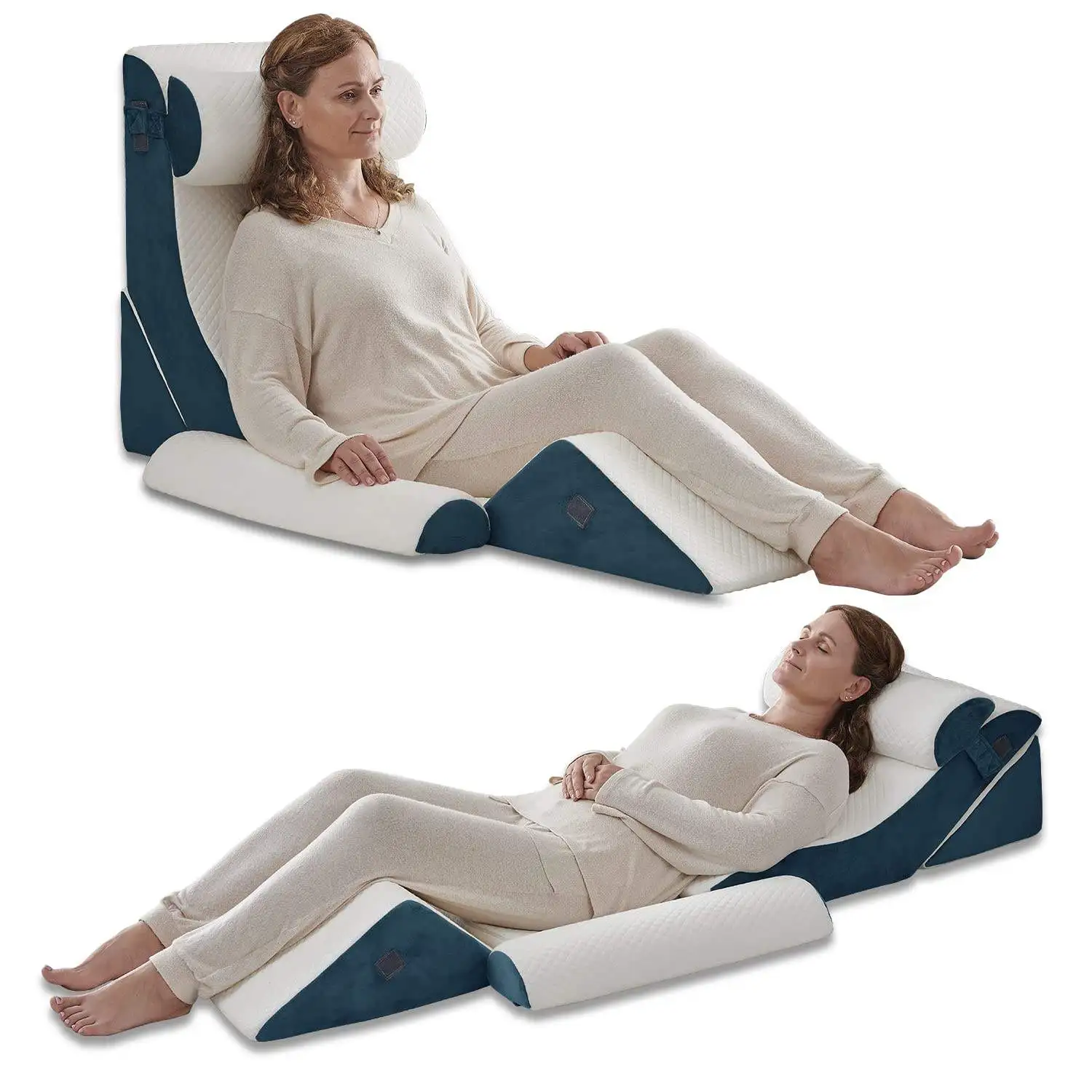 Wedge Portable Relax Reading Pillow Lumbar Back Bed the Wedge Pillow ...