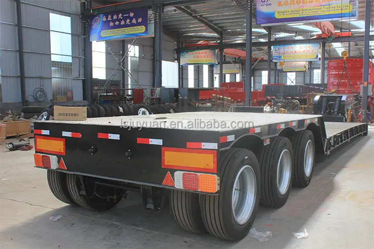 Heavy Duty Front Loading Detachable Gooseneck Lowbed Lowboy Low Bed Boy ...