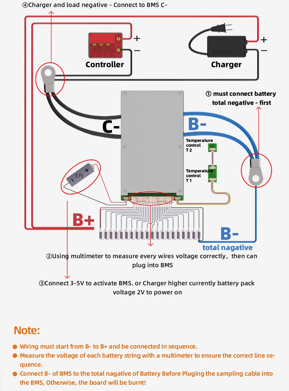 Ant Bms 17s-24s 50a 100a 130a 180a 220a 300a 340a Ant Smart Bms With Bt ...
