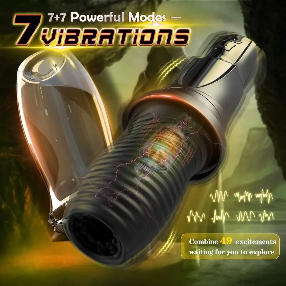 Gawk Gawk Black Automatic Male Masturbator Vibrating Male Masturbator ...