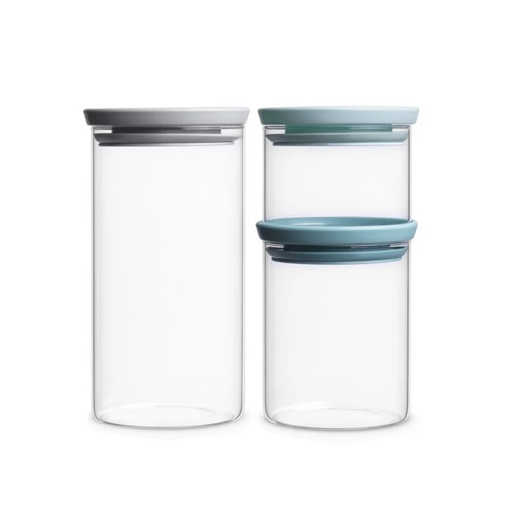 Custom Clear Borosilicate Glass Storage Jar With Airtight Sealing Lid High Borosilicate Glass ...