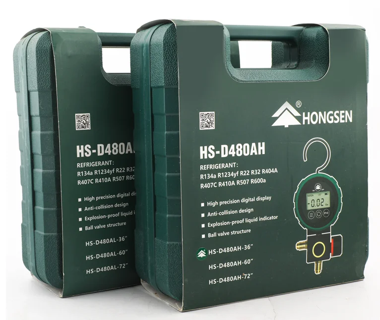 新到货空调制冷剂hs-d480al Hs-d480ah洪森数字歧管表和软管组 - Buy 数字歧管压力表宏森,数字歧管压力表制冷,鸿森压力表设置 Product on Alibaba.com
