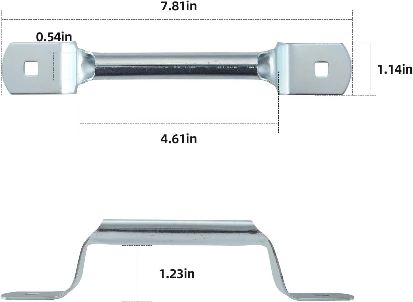 Garage Door Bottom Lift Handle - Durable Galvanized Steel