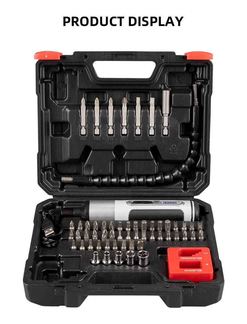 Professional Cordless Electric Screwdriver Sets Box Household Tools ...