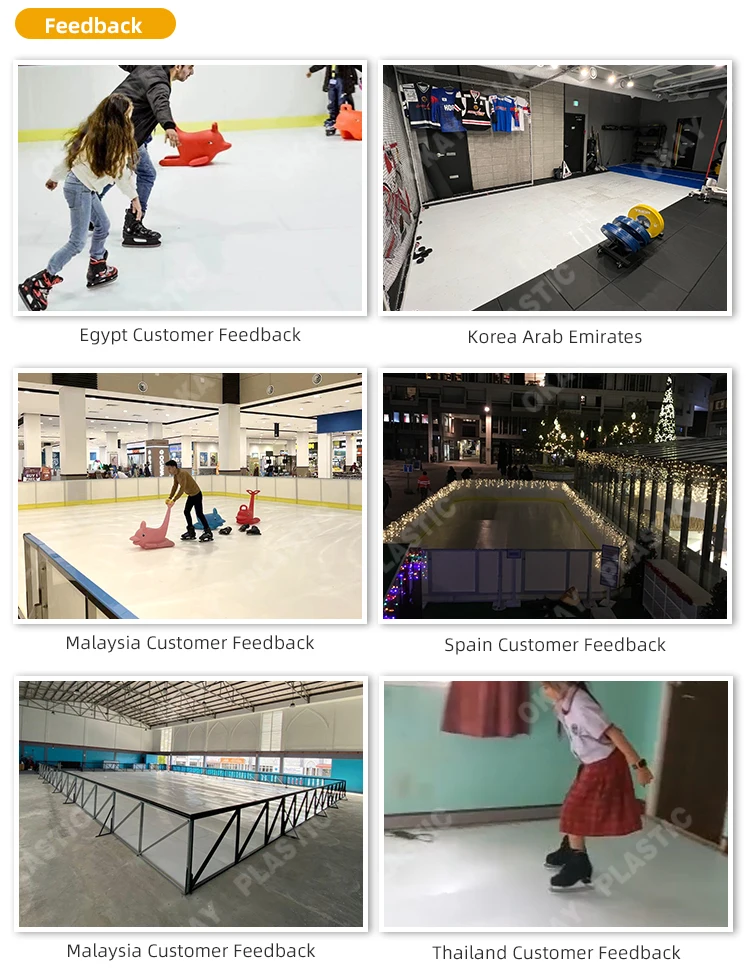 UHMW-PE Synthetic Ice Rink Panels - Smooth Glide Experience