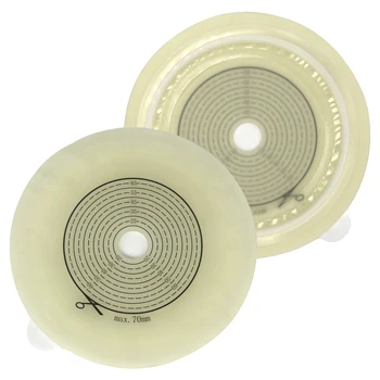 Two Piece Skin Barrier With Flange Medical Hydrocolloid Round Base ...