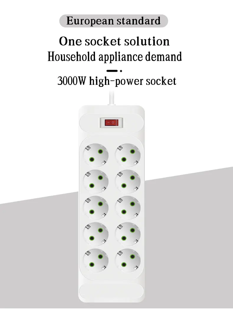 European Standard High-power Socket Main Control Switch, Household ...