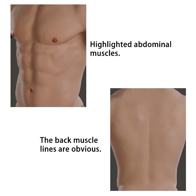Strong Abdominal Realistic Muscles Artificial Simulation Chest Muscle ...