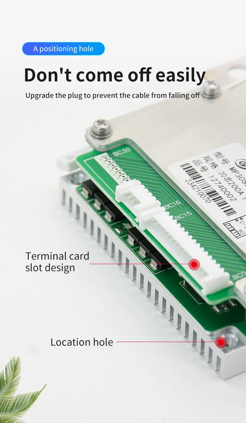 BMS 3S~30S 150A 200A Lithium Battery PCB with Balance Temp Sensor - BMS-PRO