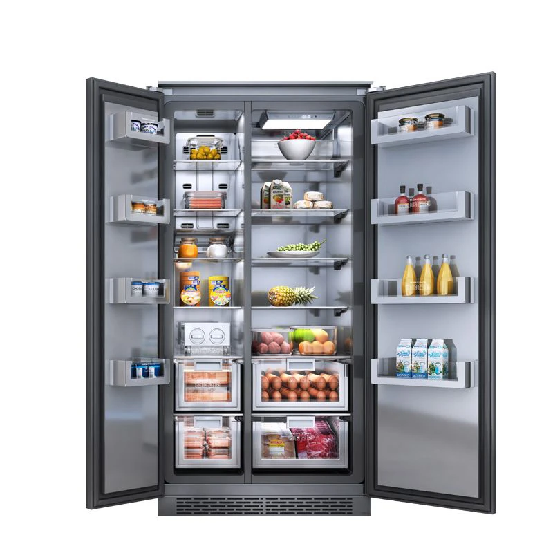 Low Price COMPRESSOR Double Door Fridge Side-by-side Refrigerators Hous ...