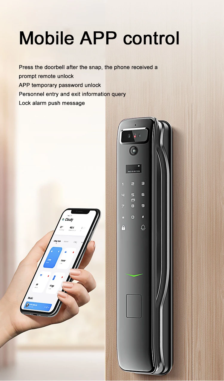 Tuya App Keyless Entry Fingerprint Card Password Digital Door Candado ...
