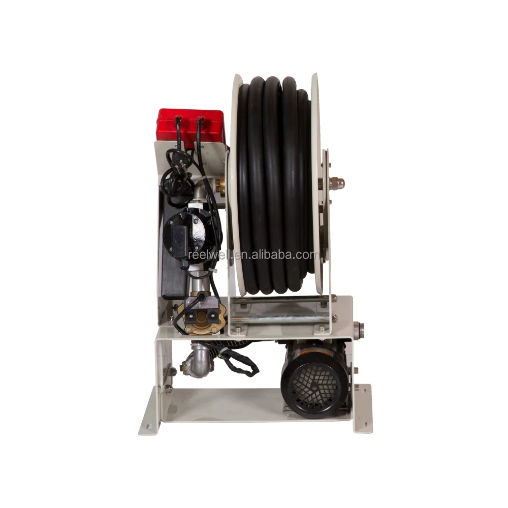 New Design Fuel Dispenser with Hose Reel Set, Diesel Delivery Dispenser ...