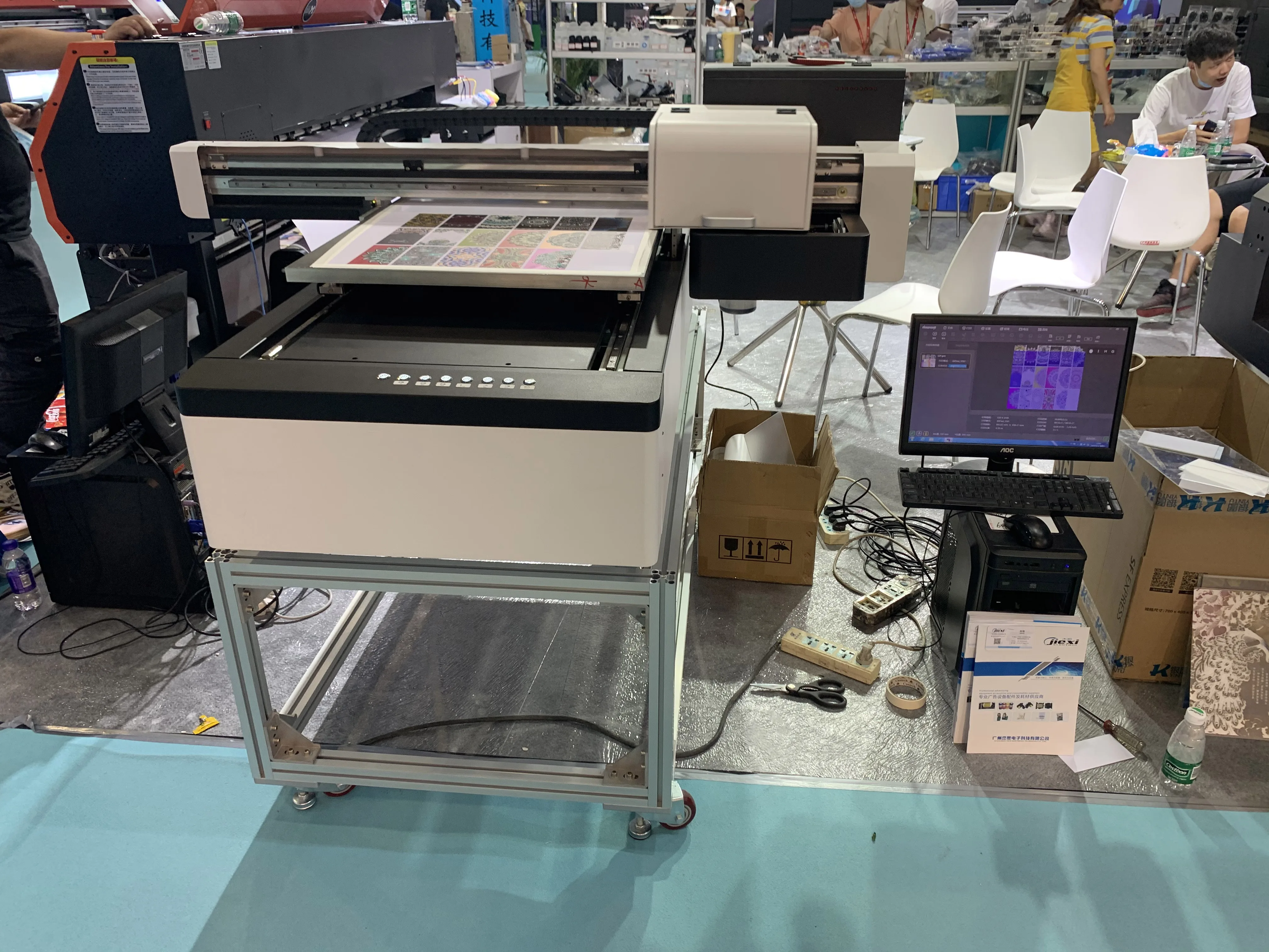 Small Size 4050 Flatbed Led A2 Uv Printer For Phone Case Glass Bottle Pen Pvc Acrylic Ceramic ...