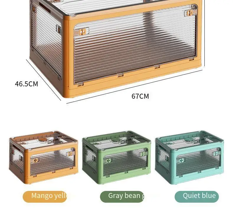 86l Bookcase Student Classroom Book Storage Box Plastic Foldable Book ...