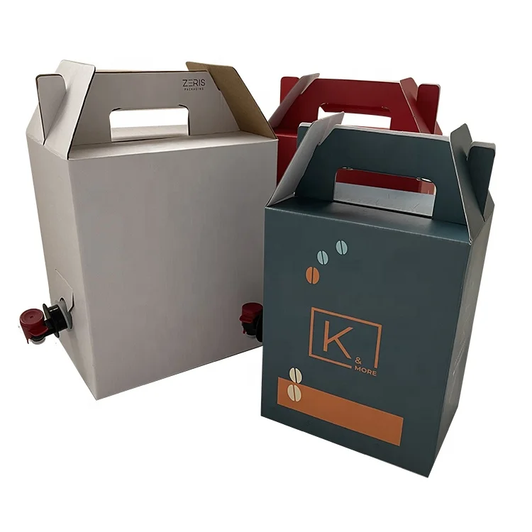 Custom 1l Cafe Takeaway Packaging Container Box - Buy 1l Coffee Bag In ...