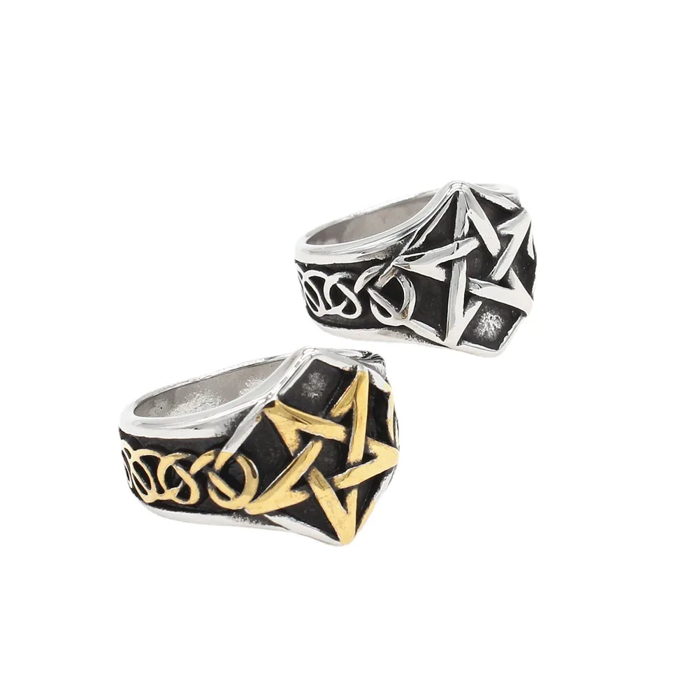 Mens Satan Baphomet Goat Devil Jewelry Stainless Steel Celtic Knot ...