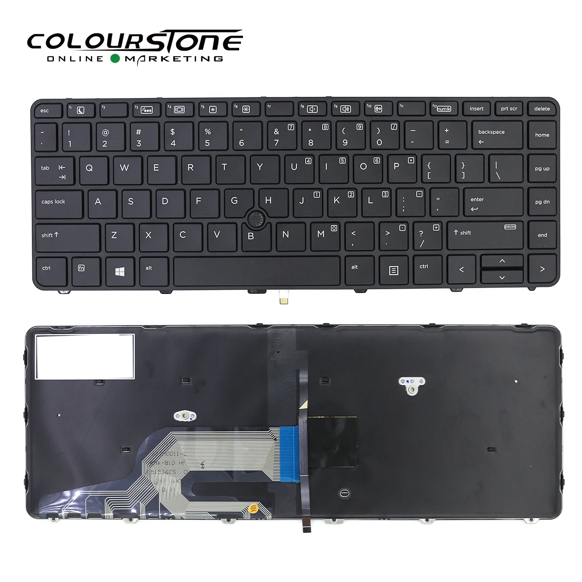 430 G3 US Layout Laptop Keyboard - Backlit & PS/2 Interface