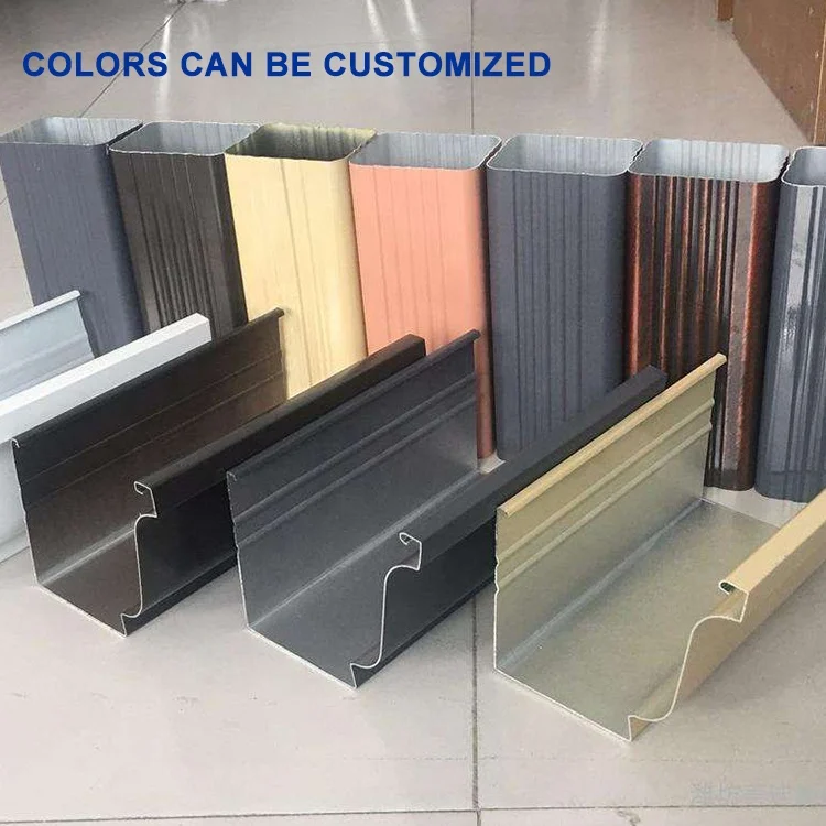 Rainwater Drainage System 5"/6"/7" Aluminum K-style Rain Gutter - Buy K ...