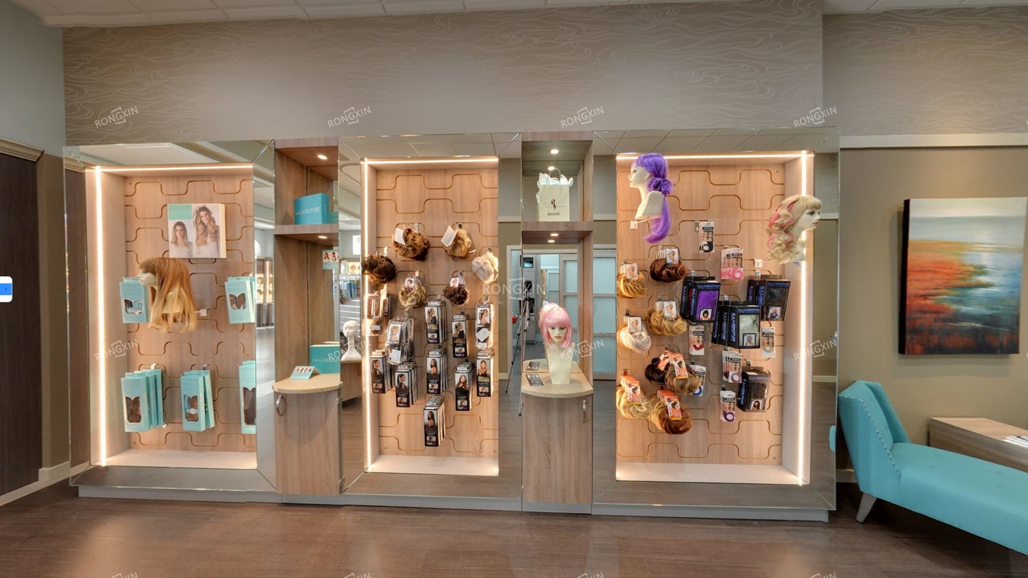 Optimize Wig Shop Display with Customized Retail Layout