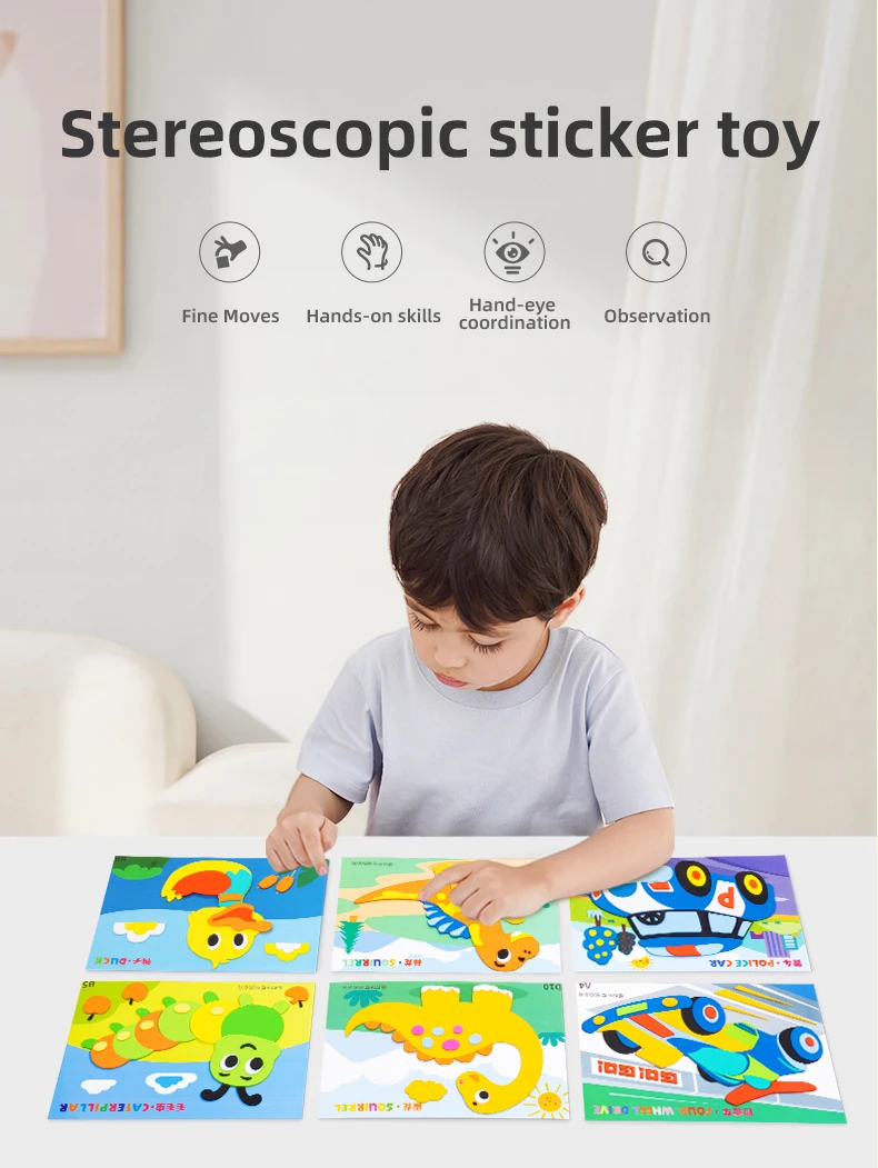 Educational Toy - 3D Sticker Drawing DIY for Toddlers