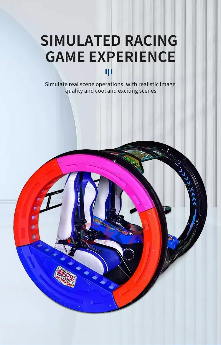 Outdoor Amusement Park Rides Electric Rolling Car With Double Seats 360 ...