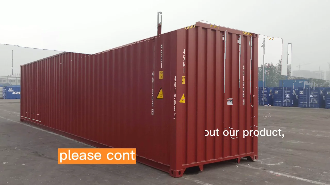 New 12m Length 40 Ft 40 Foot 40' Hc Dry Cargo Sea Shipping Containers ...