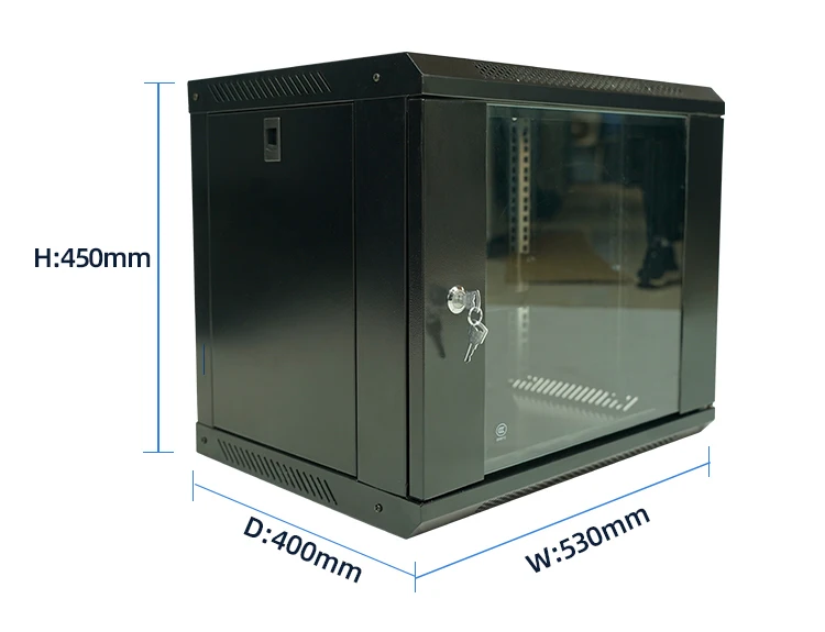 19 Inch Internet 9U Server Rack - DDF Waterproof Outdoor Cabinet