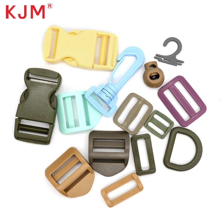 Bag Accessories Recycled Plastic Buckle Multi-color Side Release Slider ...