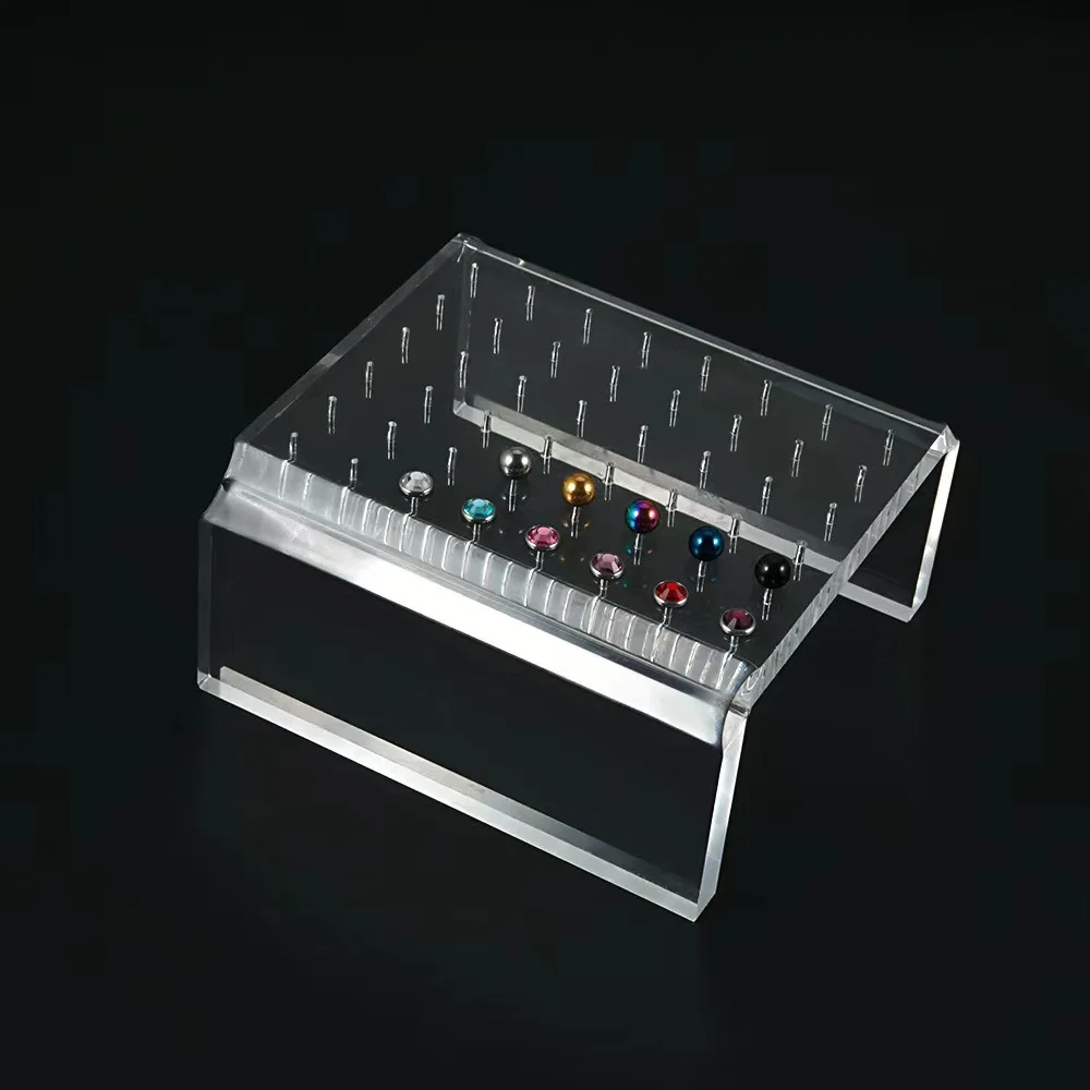 Gaby Acrylic Jewelry Piercing Display Stand - Faux Real Model