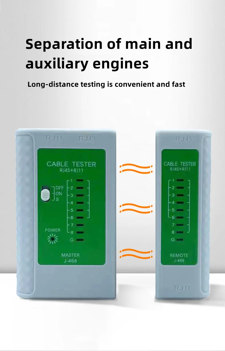 Network Cable Certifier Tester Wire Test Tool RJ45 RJ11 RJ12 CAT5 CAT6 ...