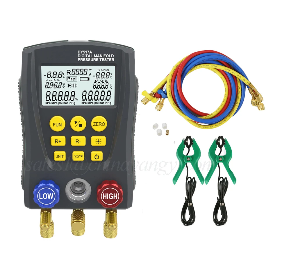 Digital Manifold Kit for Car Air Conditioning - High Quality