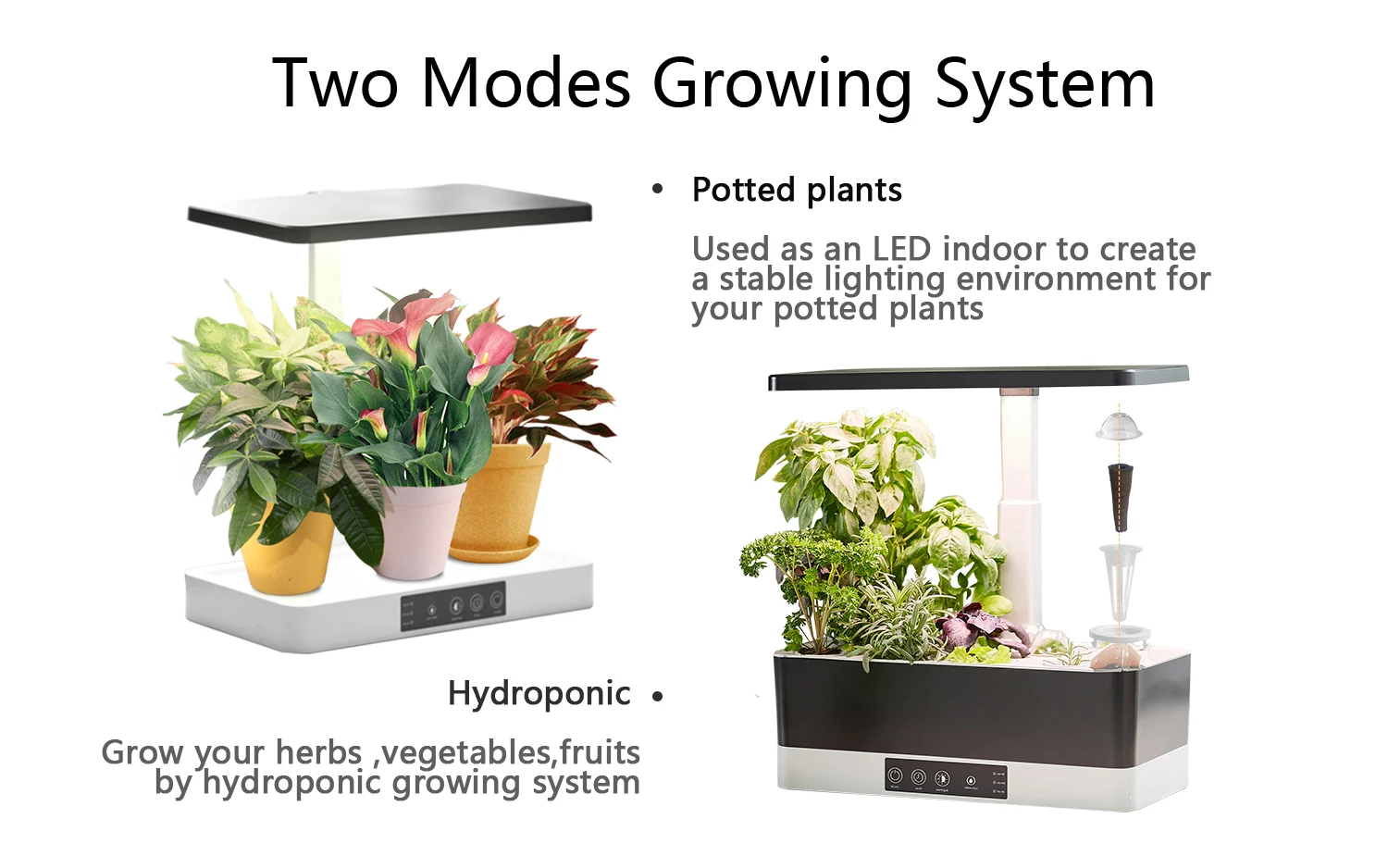 J&c Growing System Diy Smart Herb Garden Indoor Hydroponic Self Grow ...