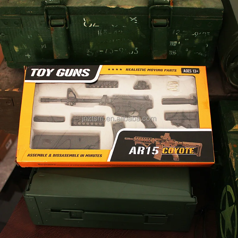 Metal Toy Gun Model AR15 18 AK Adults Realistic Shell Ejecting