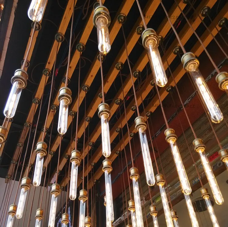 HITECDAD Decorative Vintage Long Tube Edison Bulb T30 LED Filament ...