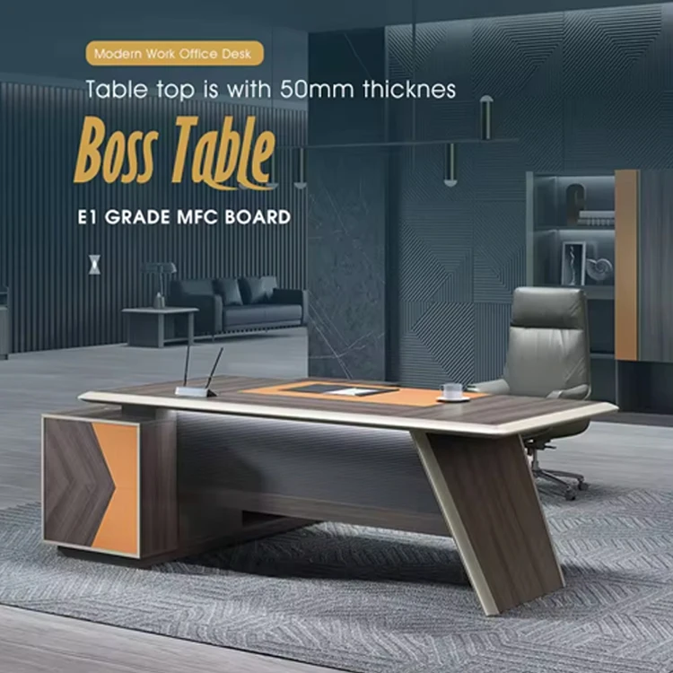 Luxury Conference Wooden Office Table Executive Ceo Office Reception ...