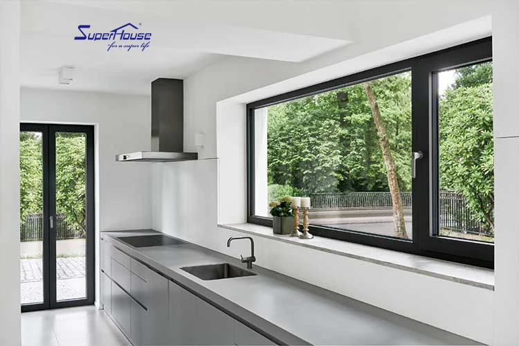 Custom Villa House Casement Windows - Double Glazed Aluminum