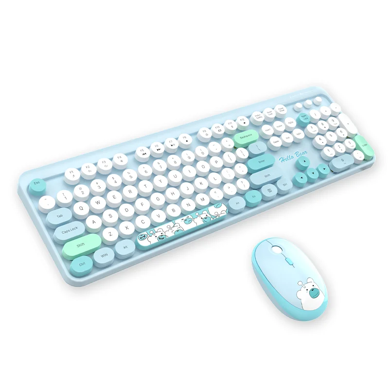 GEEZER Wireless Keyboard and Mouse Set - Cute and Functional