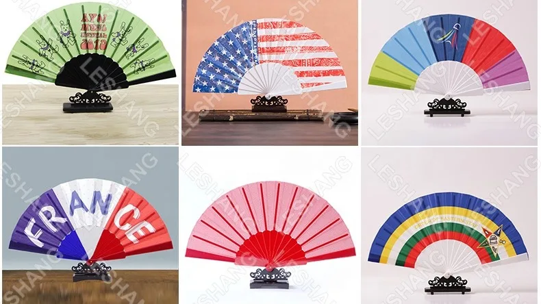 Wholesale Custom Printed Logo Folding High Quality Handfan Personalized ...