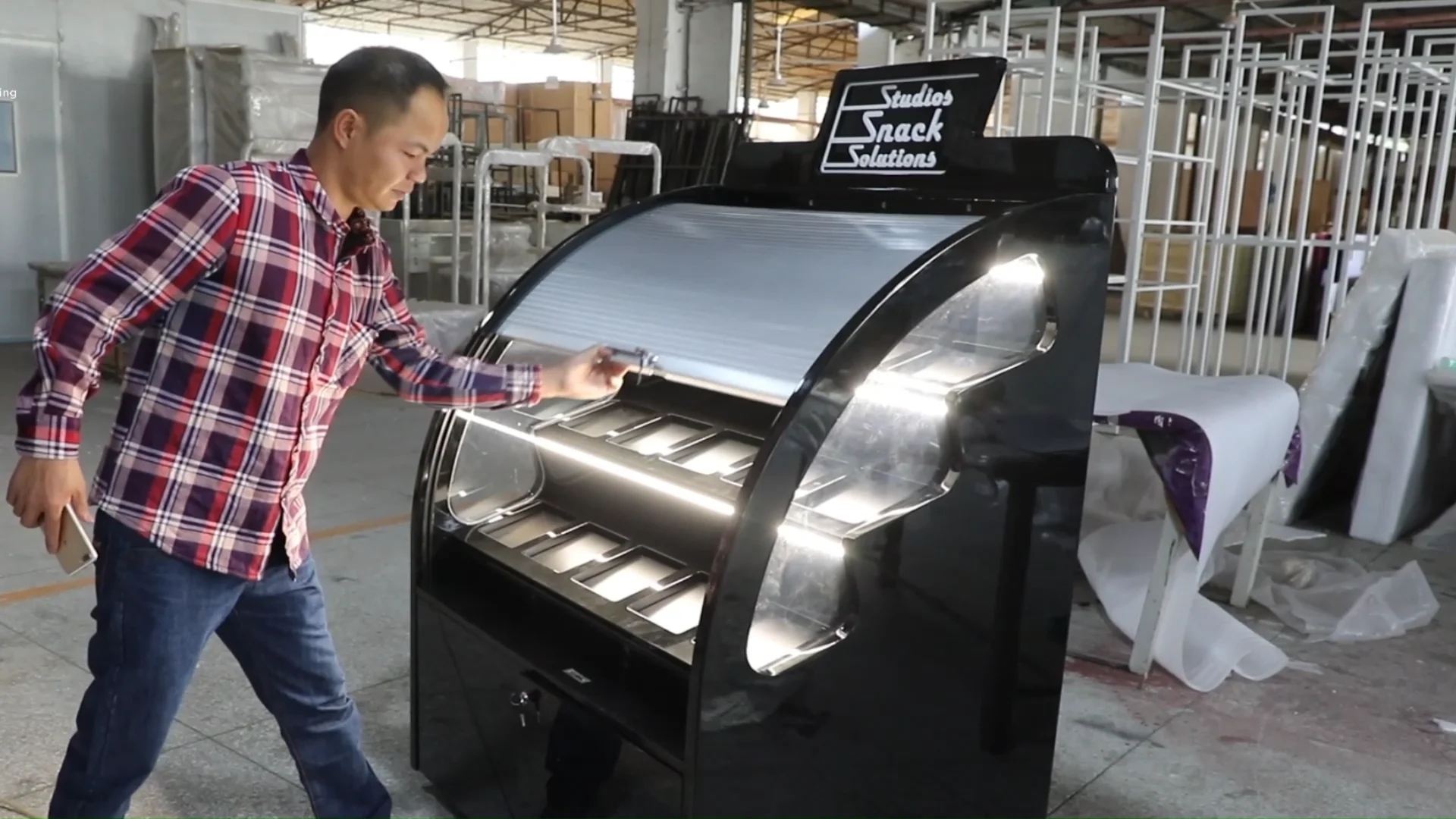 Customized Factory Price Candy Store Equipment Wooden Chocolate Display ...